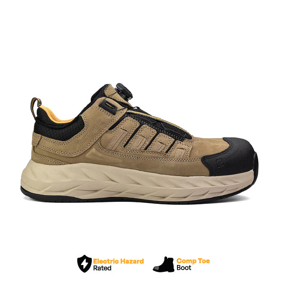 Pro Safety Low Composite Toe Work Shoe – Tan